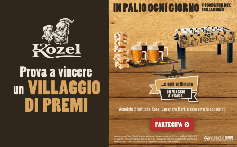 Concorso Kozel - prendi la serata per le corna
